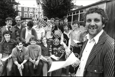 35121982-Peter Terson, Actor with members of the National Theatre ...