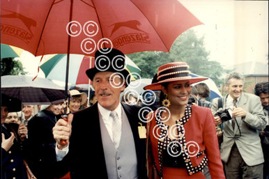 35272247-Sir Bruce Forsyth and wife Winnie at Ascot in 1990 ...