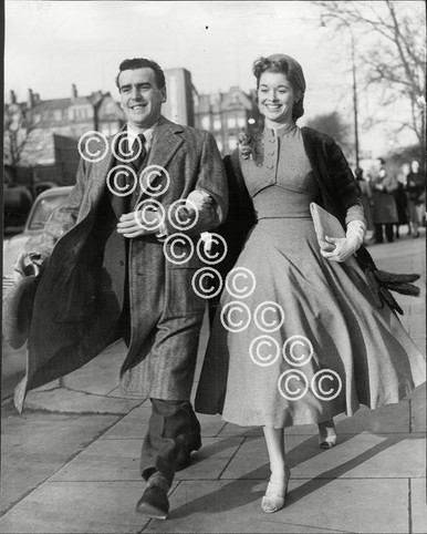 35571335-George Cole and his ex wife Eileen Moore arrive for their ...