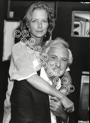 35837656-Michael Winner film director with girlfriend, actress, Jenny ...