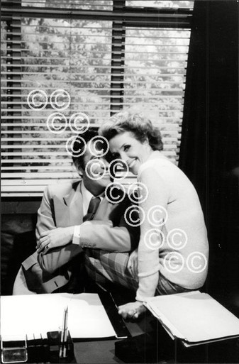 35962960-Actress Justine Lord with actor Ronald Allen from Tv programme ...