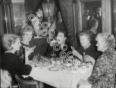 35963132-Author and Journalist Shirley Lord having dinner L-R, Shirley ...