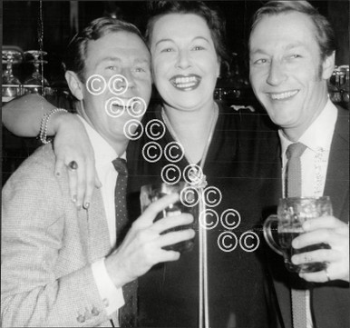 36311986-Michael Medwin with fellow actors Margaret Courtney and John ...