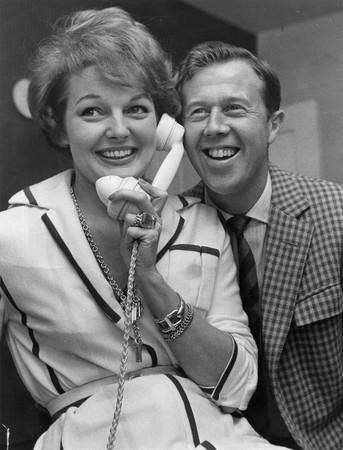 38275056-Actor Michael Medwin with his bride to be Sunny Back ...