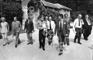 40006236-Liberal Party members Jeremy Thorpe with Clement Freud, Graham ...