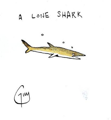 38407403-A Lone Shark Guy Venables cartoon copyright Guy Venables ...