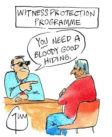 38407409-Witness Protection Programme Guy Venables cartoon copyright ...
