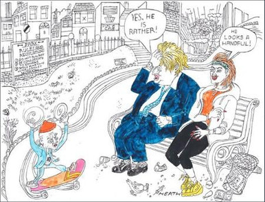 38667128-Michael Heath cartoon of Boris Johnson and Dominic Cummings HE ...