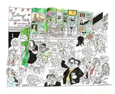 38667130-Michael Heath cartoon for the Ireland on Sunday showing people ...