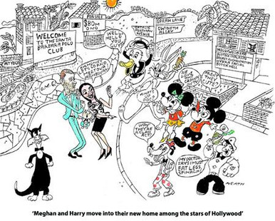 38712864-Michael Heath cartoon for Mail on Sunday ÔMeghan and Harry ...