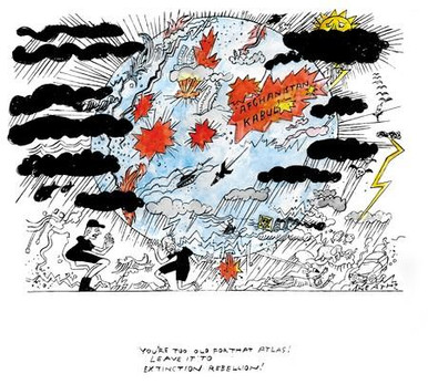 39099187-Michael Heath cartoon for the Mail on Sunday . . . Atlas ...