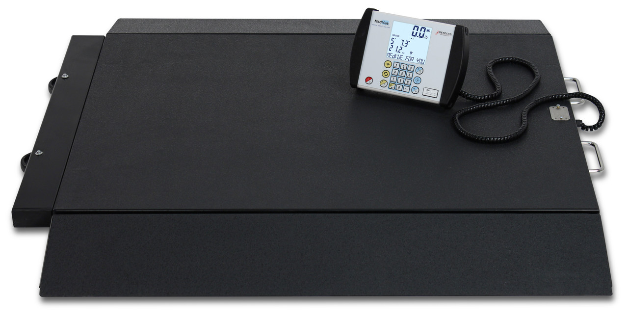 Wheelchair Scale, Portable, Digital, 1000 lb x .2 lb / 450 kg x .1 kg ...
