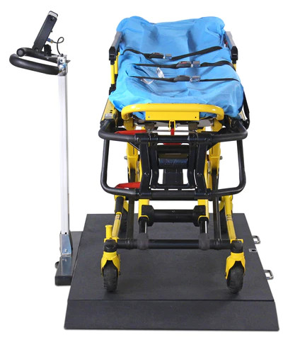 Stretcher Scale, Portable, Digital, Folding Column, 1,000 lb x .2 lb ...