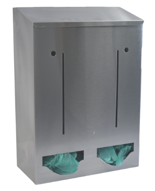 STAINLESS BULK DISPENSER - DOUBLE COMPARTMENT - Scot-Med LLC.