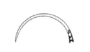 French Spring Eye 1/2 Circle Taper Point - Scot-Med LLC.
