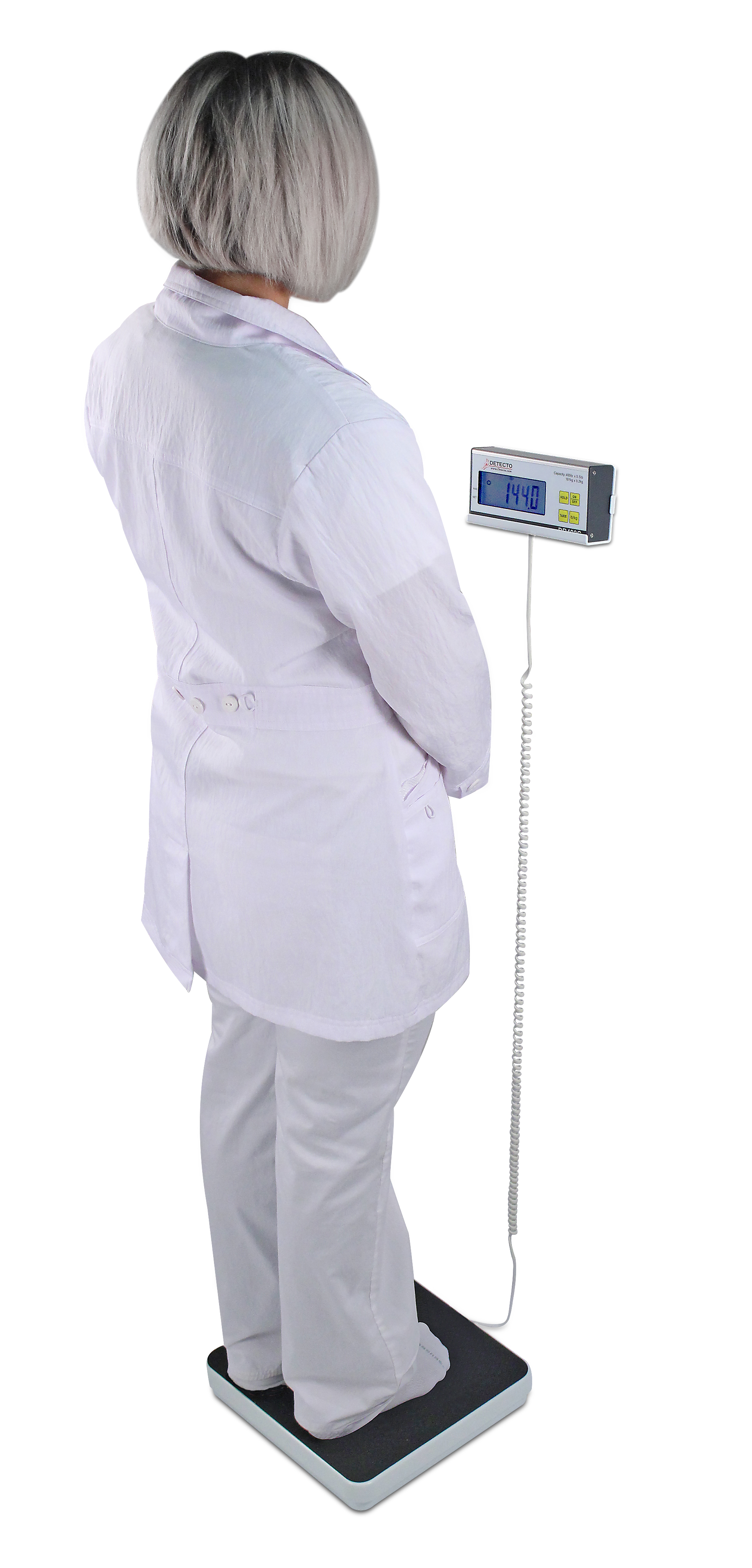 Healthcare Scale, Digital, 550 lb x .2 lb / 250 kg x .1 kg - Scot-Med LLC.