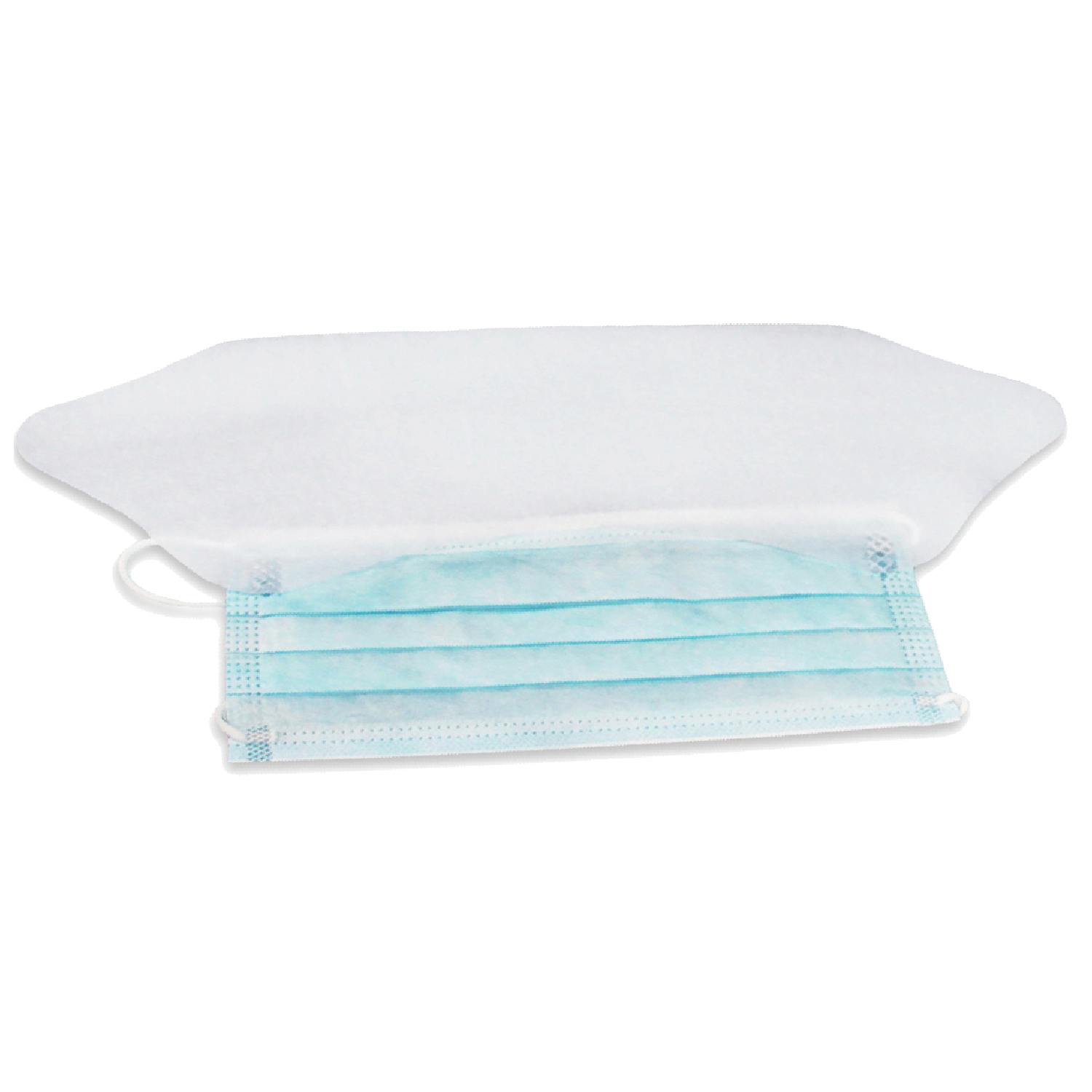 Surgical Face Masks with Ear Loops and Plastic Shield (Pack of 50 ...