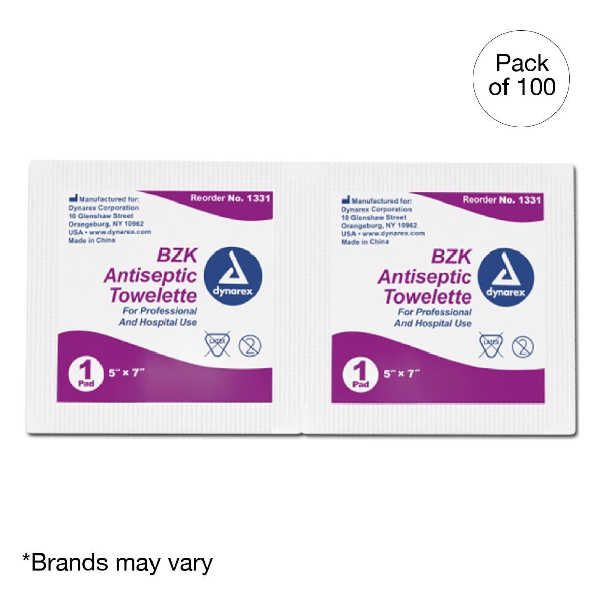 BZK Antiseptic Towelettes (10 boxes of 100 pcs) - Scot-Med LLC.