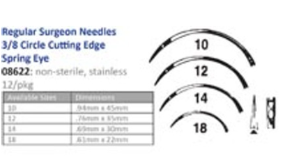 Regular 3/8 Circle Cutting Spring Eye - Scot-Med LLC.