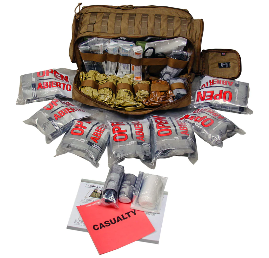 Active Shooter Response Kit with Foxtrot Litter - Red - Scot-Med LLC.