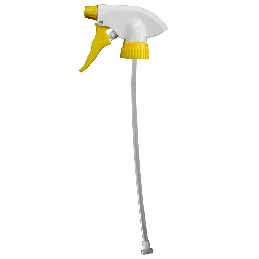 Standard Chemical Resistant Trigger Sprayer 9-? in. Tube Yellow/White ...