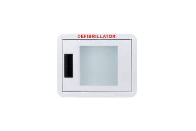 Premium compact non-alarmed defibrillator wall cabinet with rounded ...