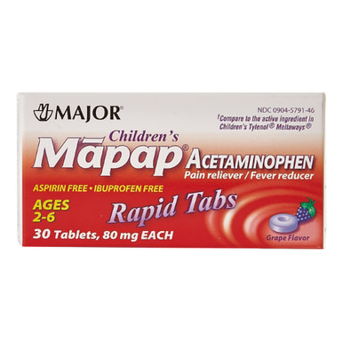 Children's Pain Relief Mapap 80 mg Strength Acetaminophen Orally ...