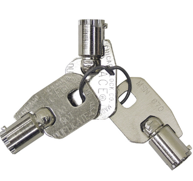 REPLACEMENT WAFER LOCK &3 KEYS - Scot-Med LLC.