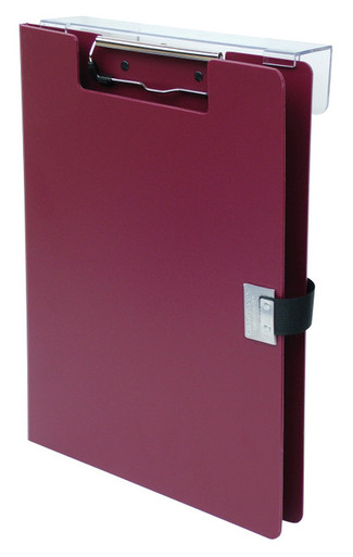 POLY OVERBED COVERED CLIPBOARD-BURGUNDY - Scot-Med LLC.
