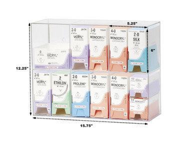 ACRYLIC SUTURE RACK - DOUBLE TIER - Scot-Med LLC.