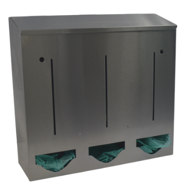 STAINLESS BULK DISPENSER - TRIPLE COMPARTMENT - Scot-Med LLC.