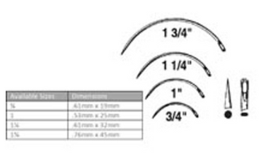Mayo's Intestinal 3/8 Circle Taper Point - Scot-Med LLC.