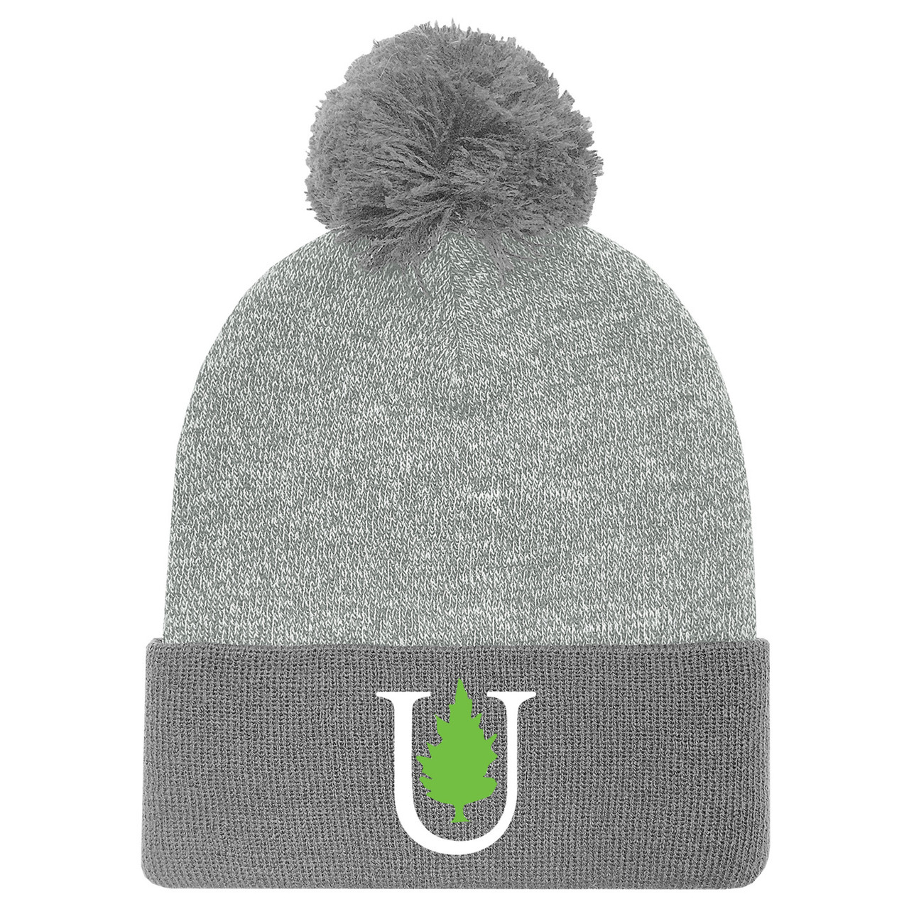 Unity Marled Pom Cuff Grey Hat