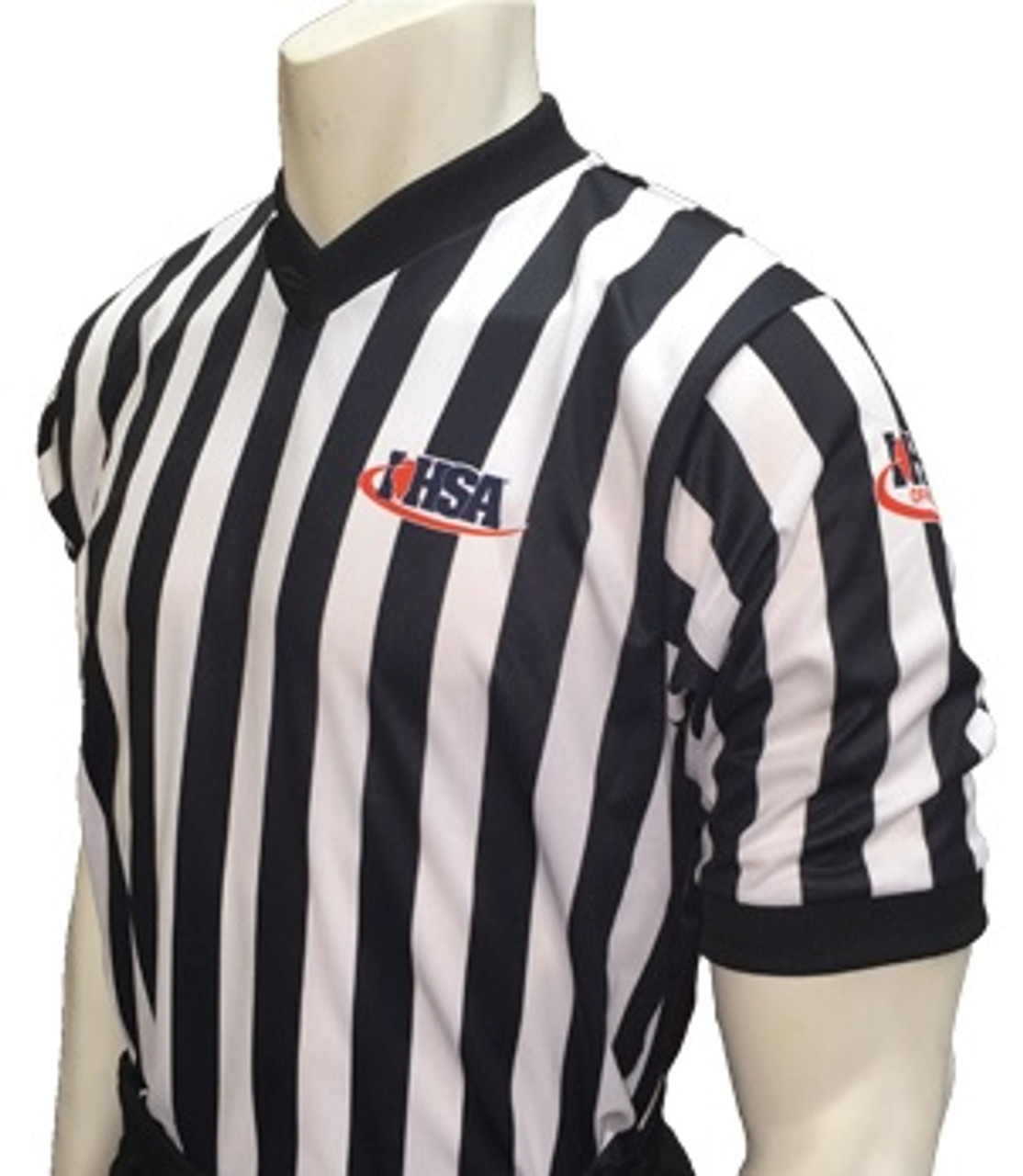 Illinois IHSA Body Flex Basketball Referee Shirt illinois-ihsa-body-flex-basketball-referee-shirt