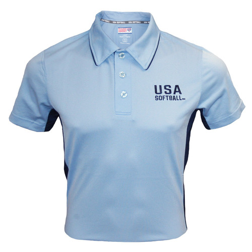 USA Softball Powdre Blue Umpire Shirt | USA Softball Licensed Apparel