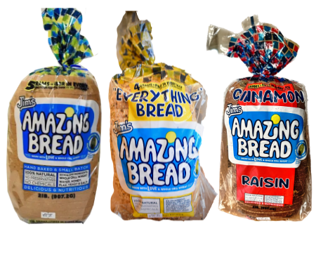 Everything, Raisin & Wheat – 3 Pack | Jim’s Amazing Bread