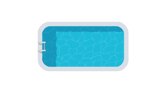 Hydrosphere Series Rectangle with 2' Radius Pool