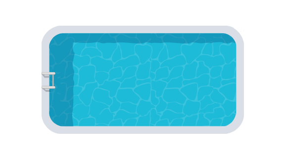 Hydrosphere Series Rectangle with 2' Radius Pool