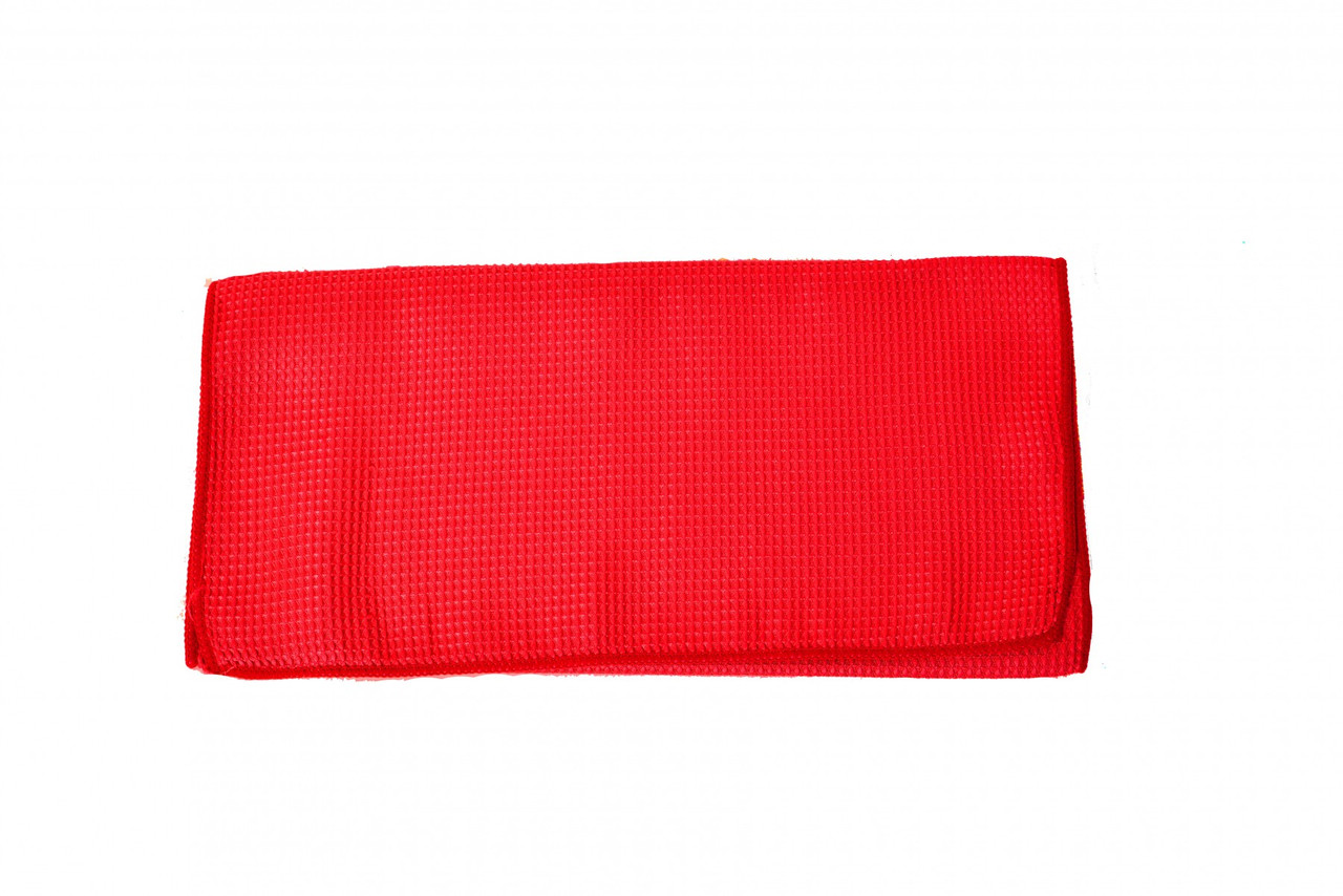 16" x 16" Red Microfiber Cloth - Unisan Direct