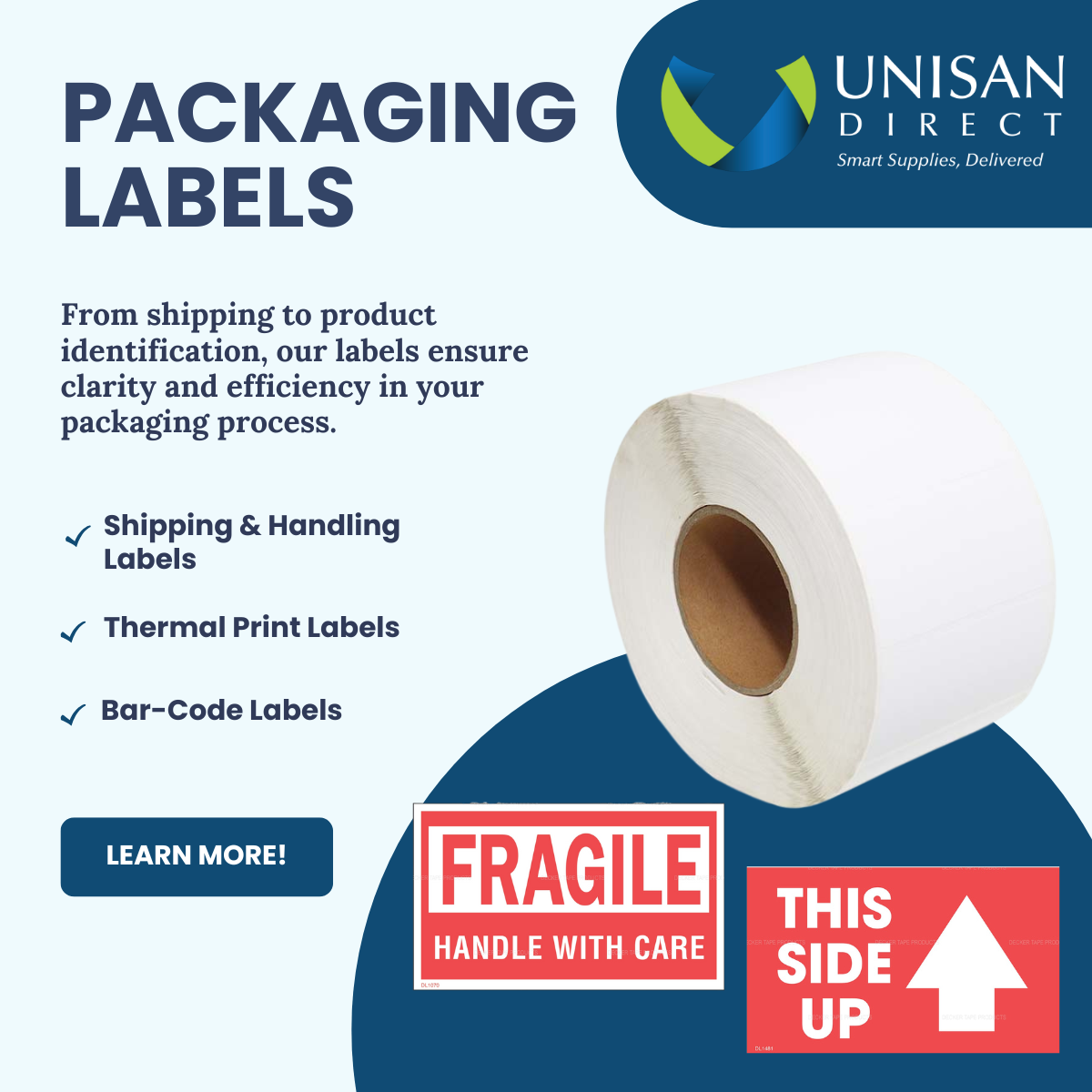 Guide to Different Types of Labels and Their Uses - Unisan Direct