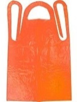 Orange Polyethylene Aprons .04mm Smooth, 28 x 46, 100/Bag, 5 Dispenser ...