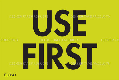 Use First Yellow 2"x3" Label, 500 per Roll - Unisan Direct