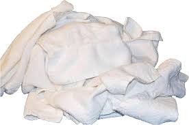 White Reclaimed Wash Cloth (25 LB/CS)