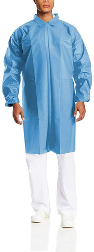 Blue PE Coated Lab Coats 3X 50/case - Unisan Direct