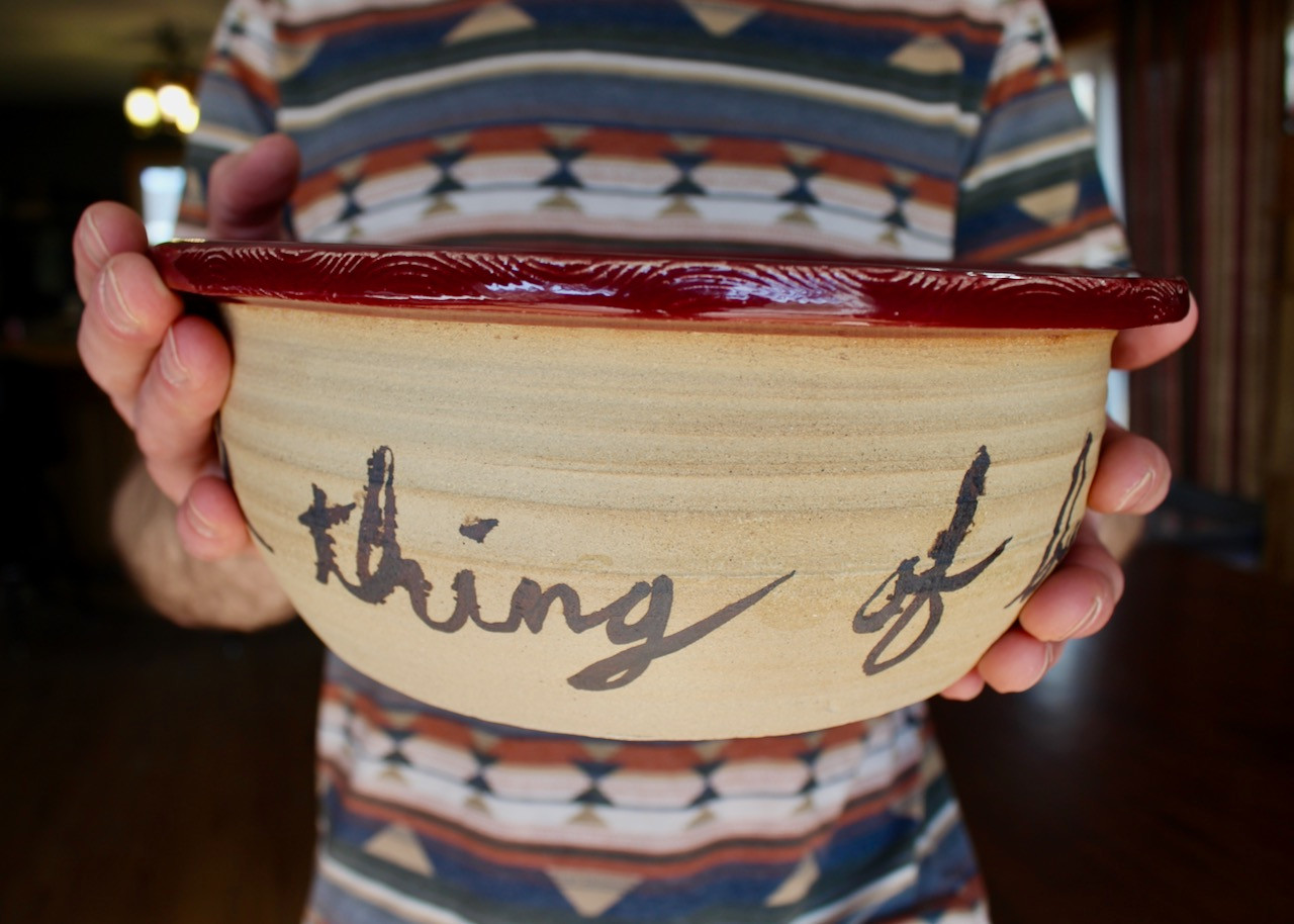 Imperfect Quote Bowl, John Keats, Serving Bowl Size, roughly 4" high x ...