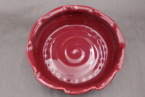 Ruby Red Serving Bowl, Roughly 10" Wide by 3" Tall, (SK8484) - Cherrico ...