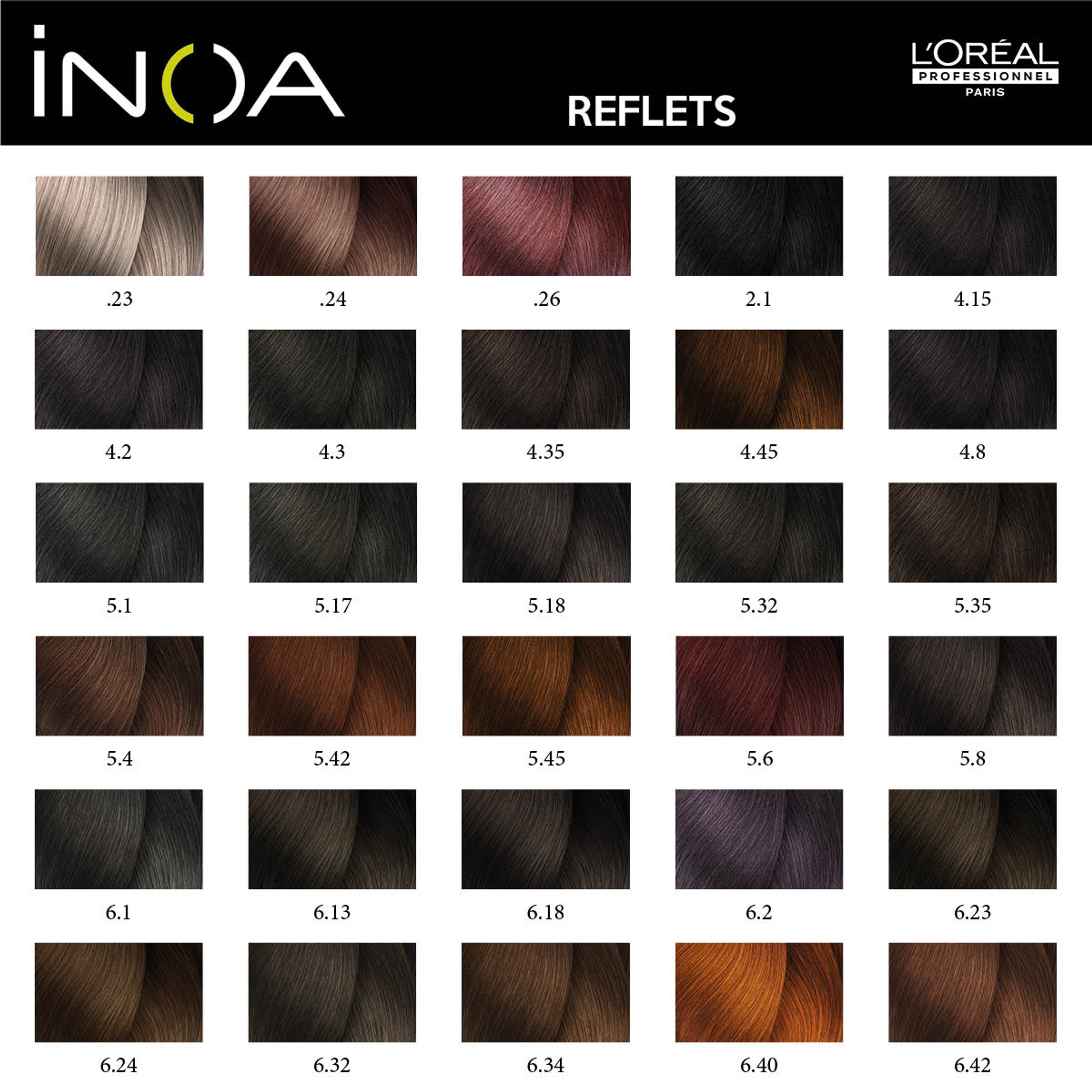 Coloration Inoa Reflets L'Oréal Professionnel - hairStore.fr