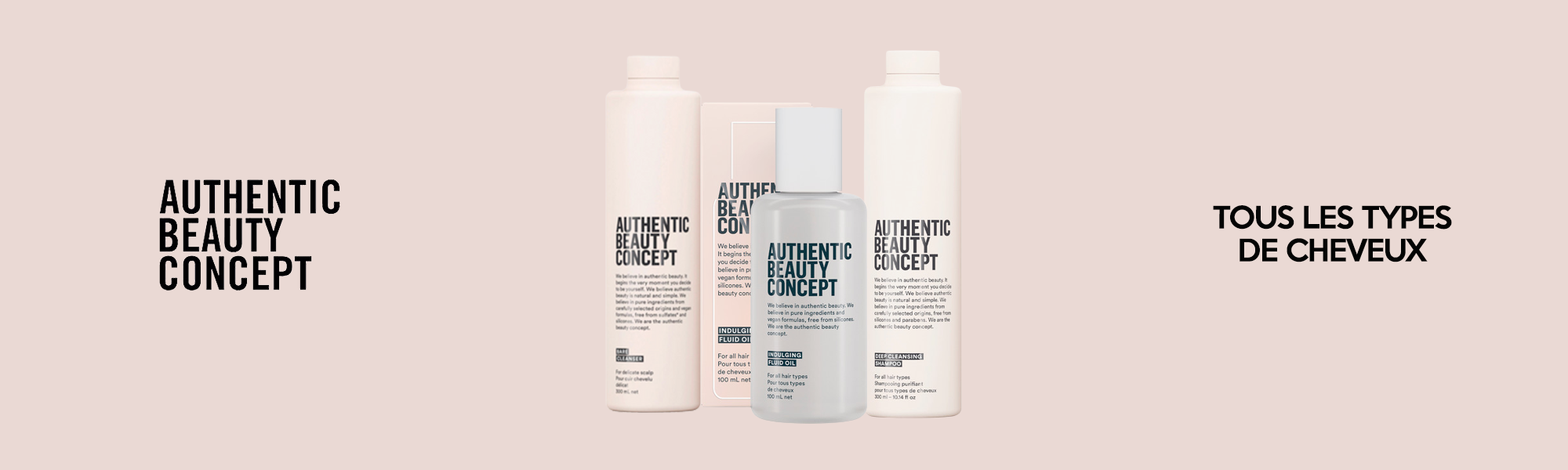 Authentic Beauty Concept Gamme pour tous types de cheveux