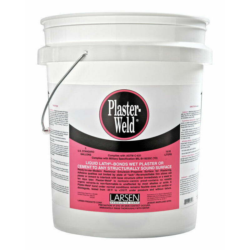 Plaster-Weld® bonds new plaster to any clean, structurally sound ...