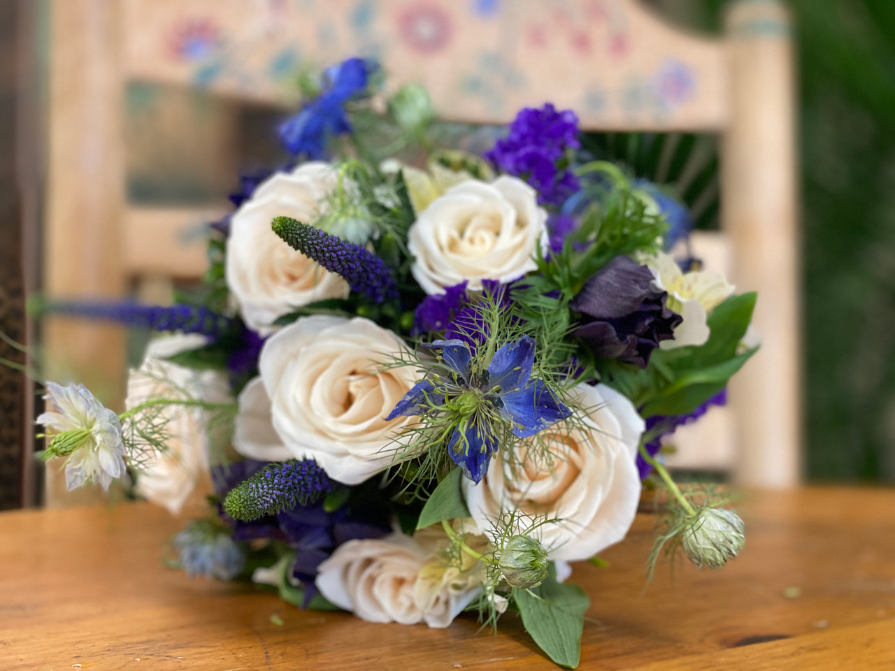 Royal Blue Prom Bouquet